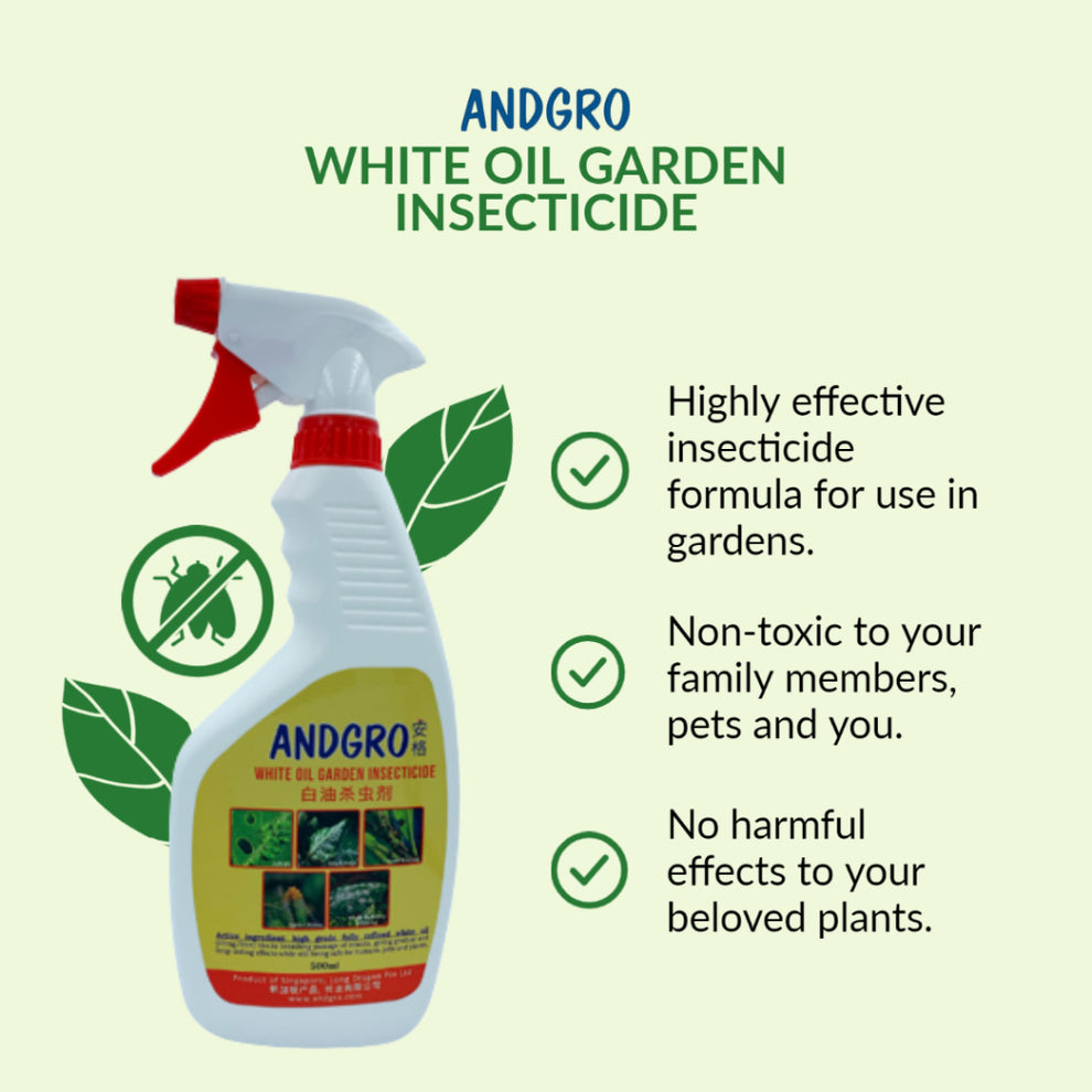 White Oil 500ml - Effective Pest Control for Plants | Andgro Singapore