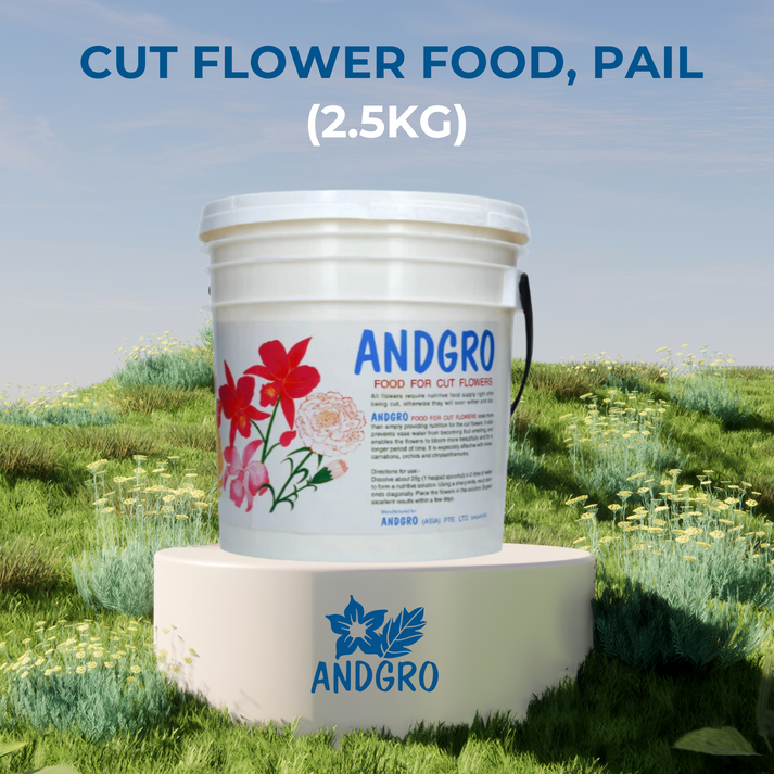 Cut Flower Food Pail 2.5kg | Keep Flowers Fresh | Andgro Singapore